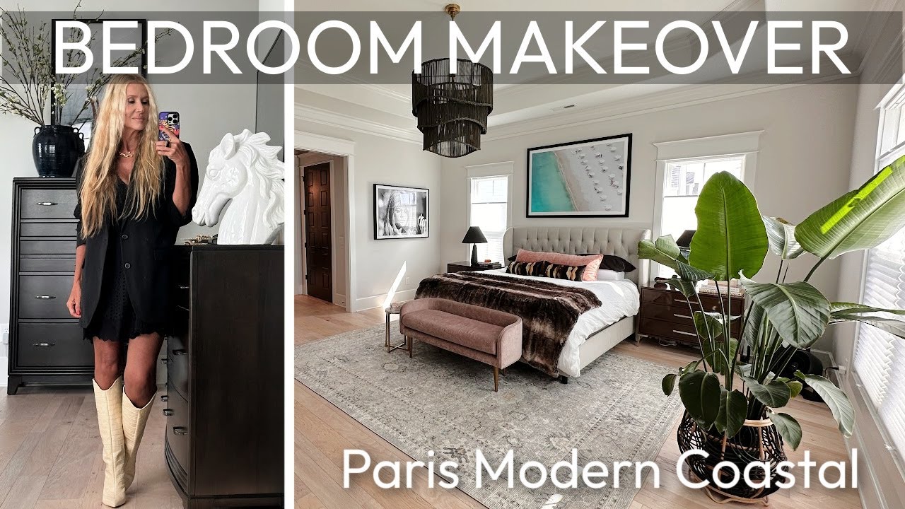 Bedroom Makeover | Paris Modern Coastal Style - LisaLisaD1